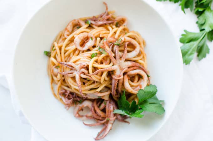 Spaghetti with Calamari