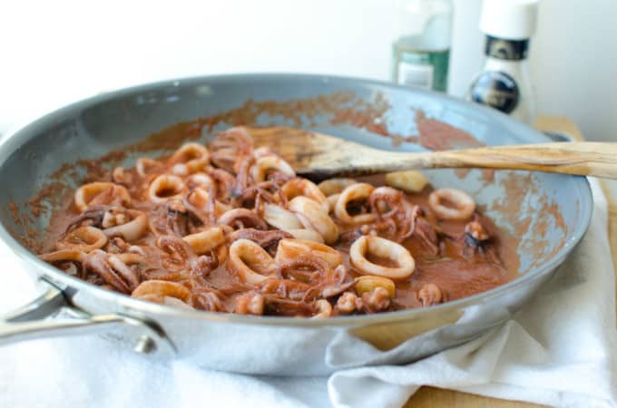 Spaghetti with Calamari